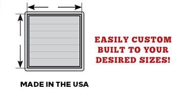 EcoTight Shutter | Swine PVC Shutters Built to Your Desired Size